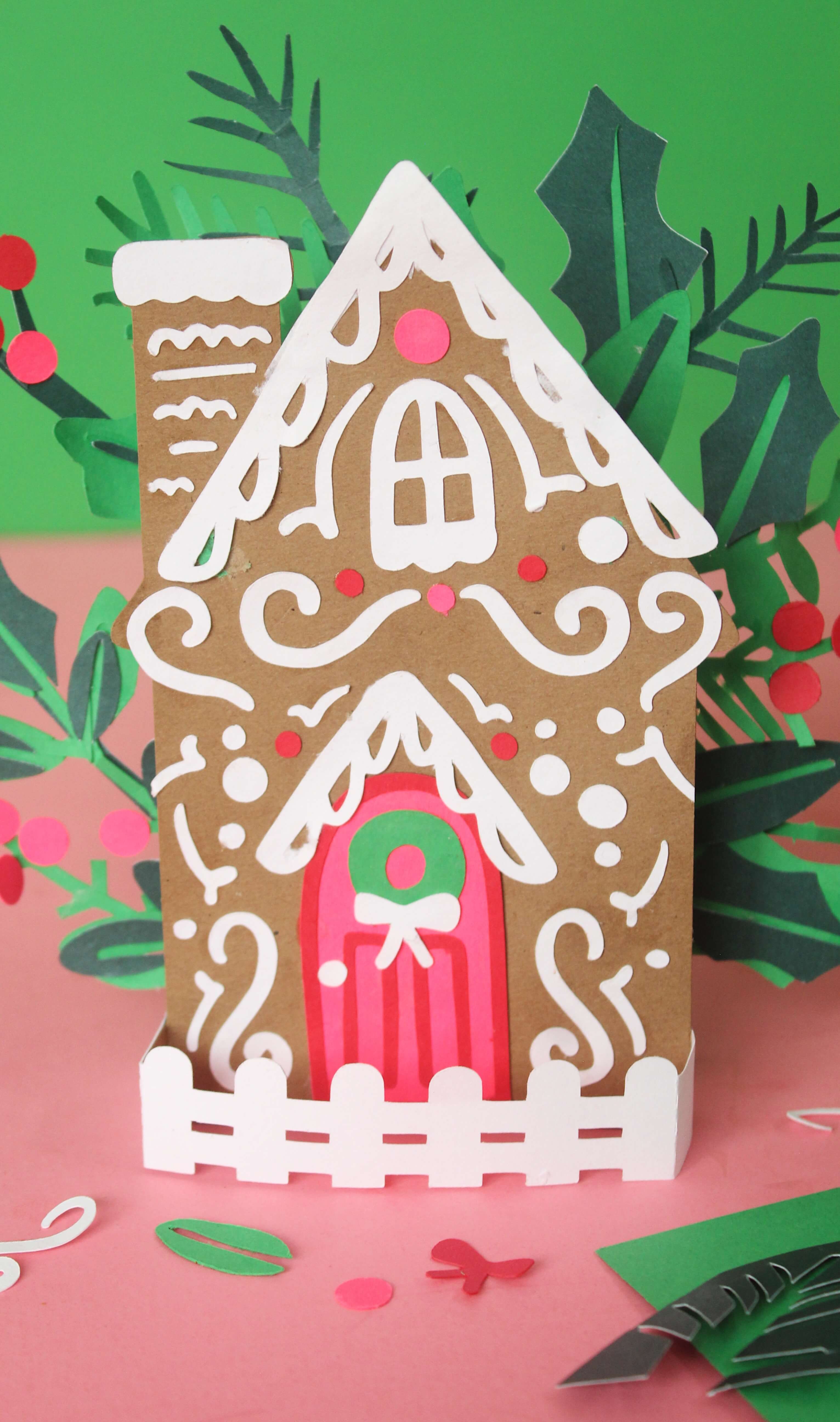 Gingerbread Pop-Up Card |Colorize Your Life | ASTROBRIGHTS