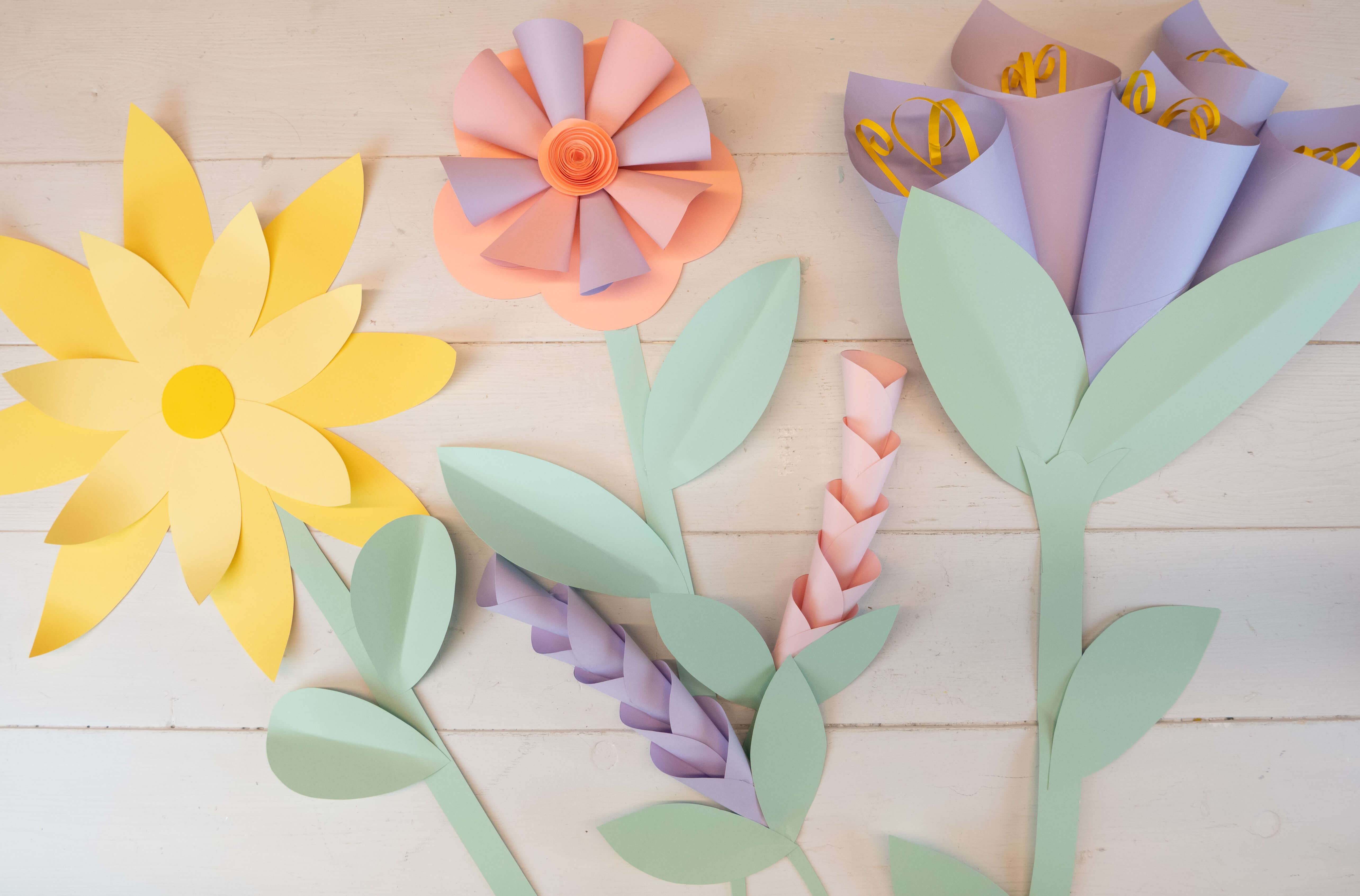 Easy Spring Paper Flowers | Colorize Your Life | ASTROBRIGHTS