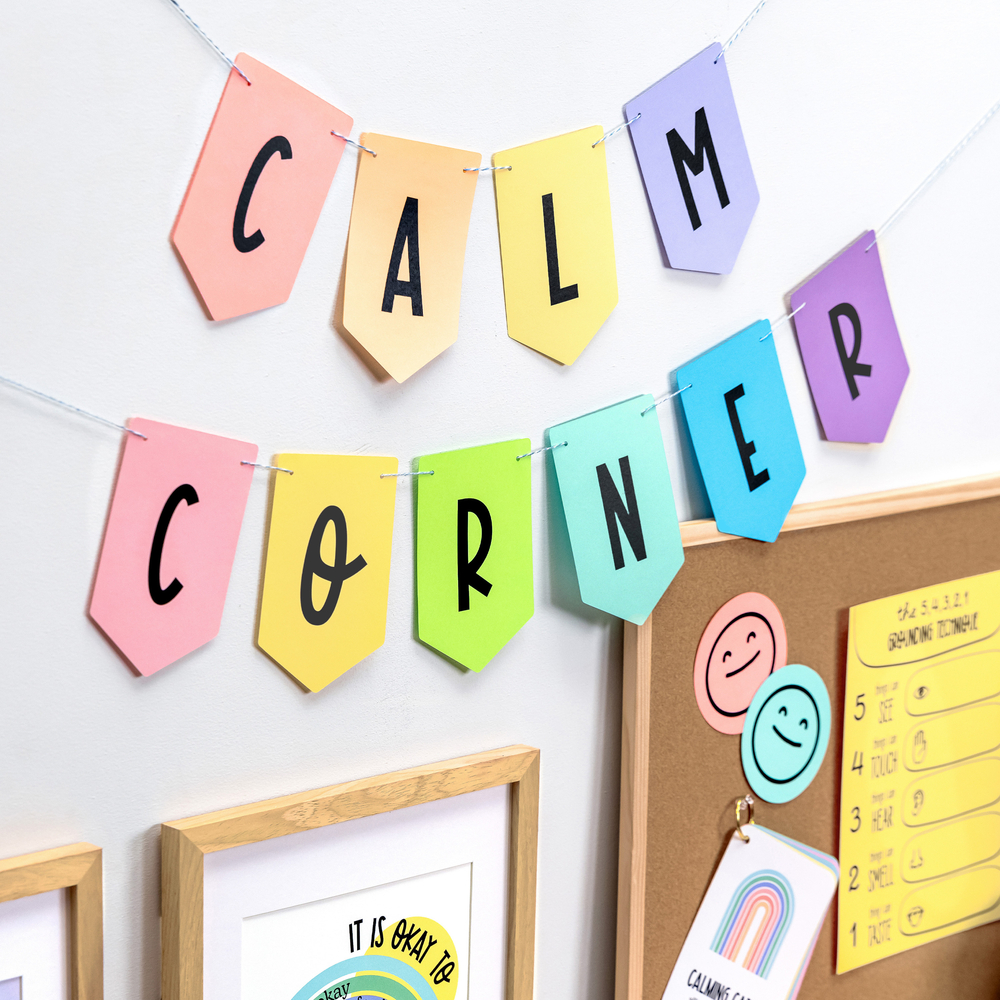 Calm Corner Banner | Classroom Templates | ASTROBRIGHTS