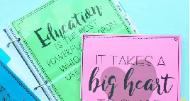 5 Ways to Use Color in Your Teacher Binders