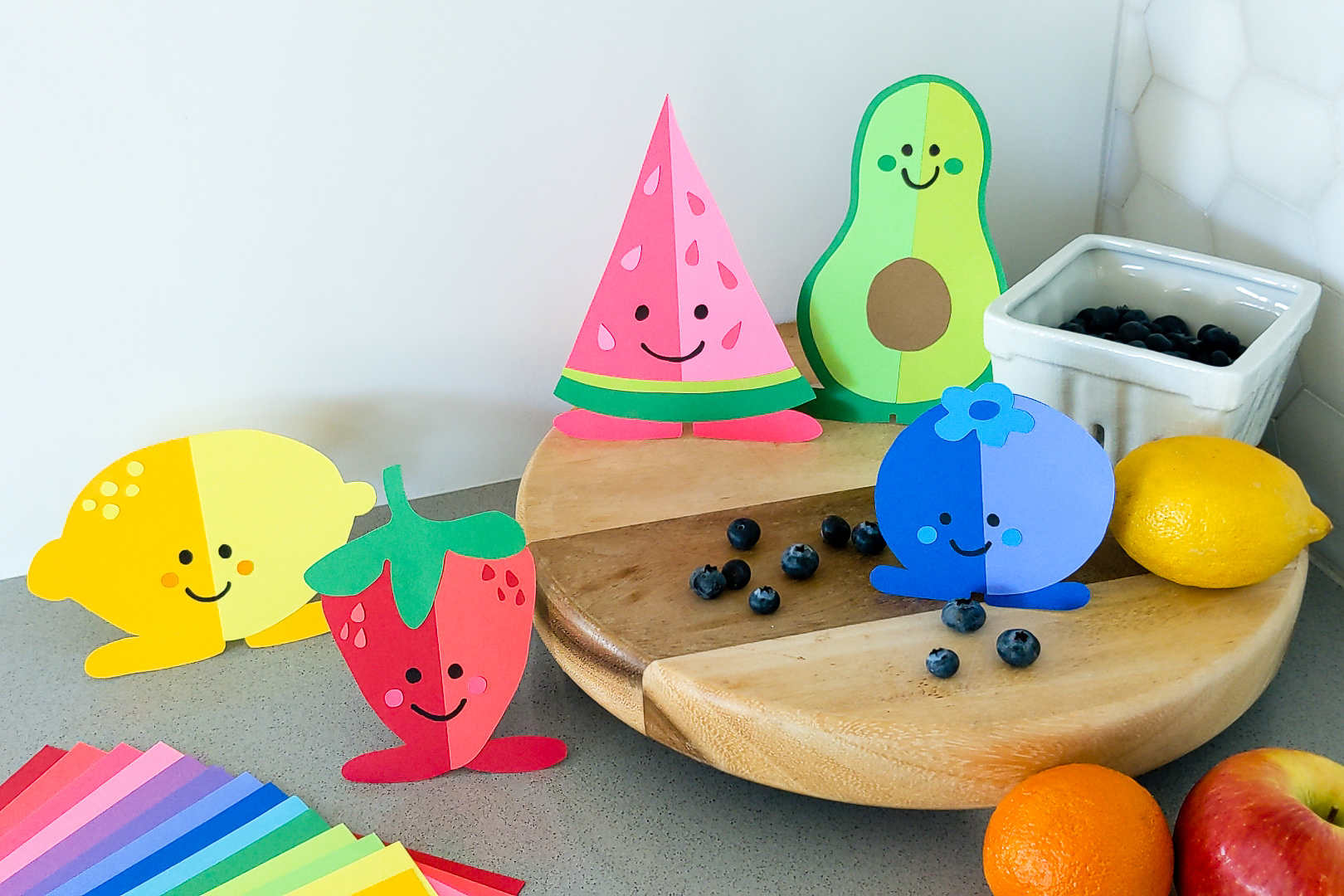 Farmers Market Playset Fruit Friends | Colorize Your Life | ASTROBRIGHTS