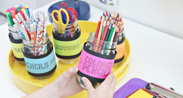 Colorful At Home Homework Station | Colorize Your Life | ASTROBRIGHTS