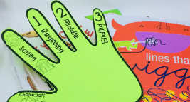 Story Time Retell Hands Activity | Colorize Your Classroom | ASTROBRIGHTS