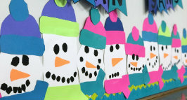 Snowman Bulletin Board | Colorize Your Classroom | ASTROBRIGHTS
