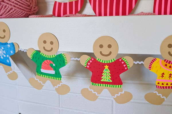 Ugly Sweater Gingerbread Gang Garland | Colorize Your Life | ASTROBRIGHTS