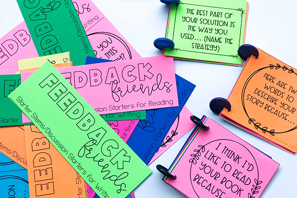 Feedback Friends Booklet | Colorize Your Classroom | ASTTROBRIGHTS