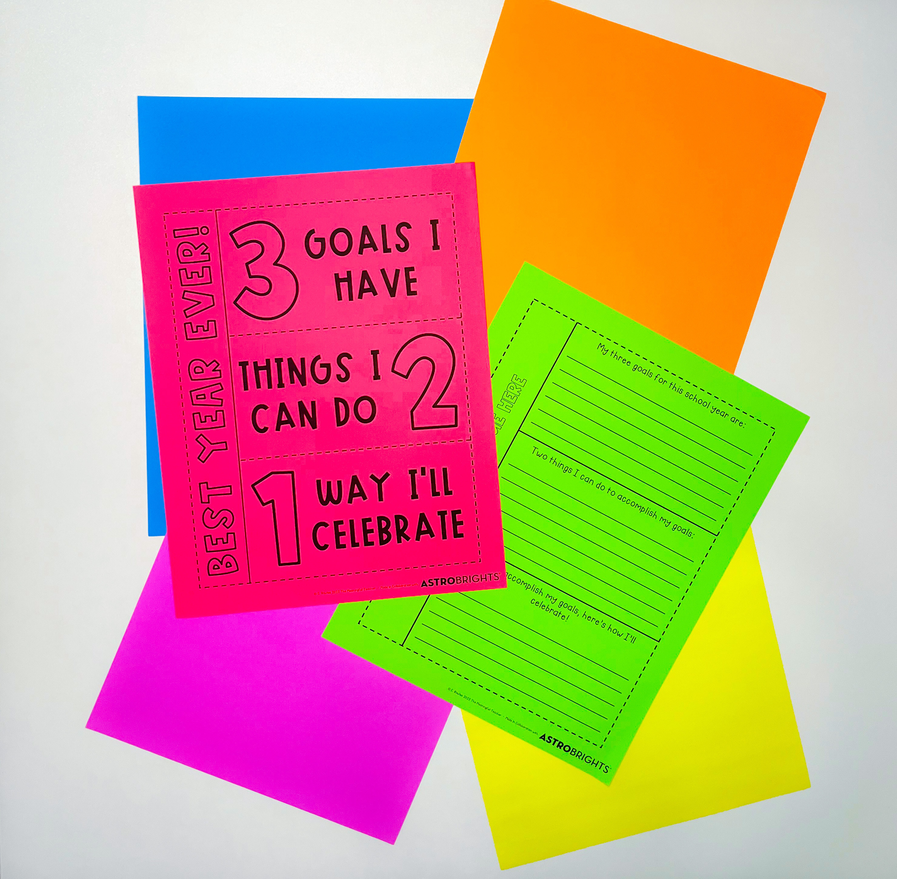 Beginning of the Year Goals Flipbook | Colorize Your Classroom ...