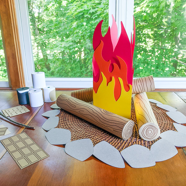 S’mores Campfire DIY Paper Playset | Colorize Your Life | ASTROBRIGHTS