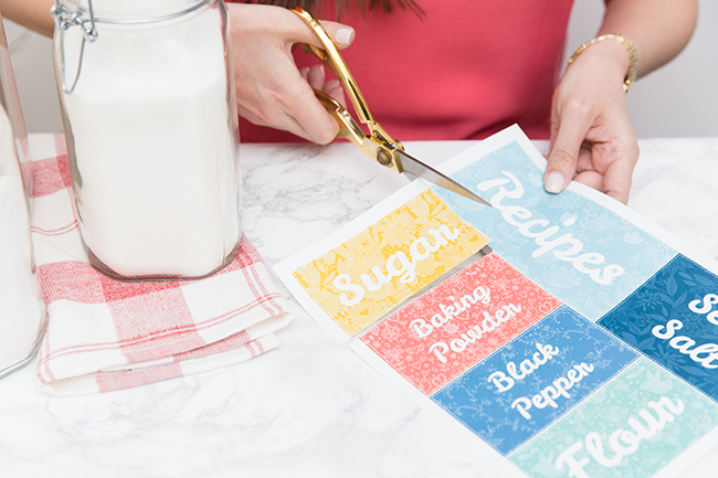 How To Organize Your Kitchen With Beautiful Labels | Colorize Your Life ...