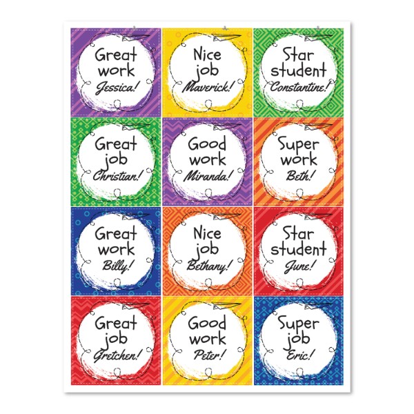 Motivational Stickers Primary | Sticker Paper Templates | ASTROBRIGHTS