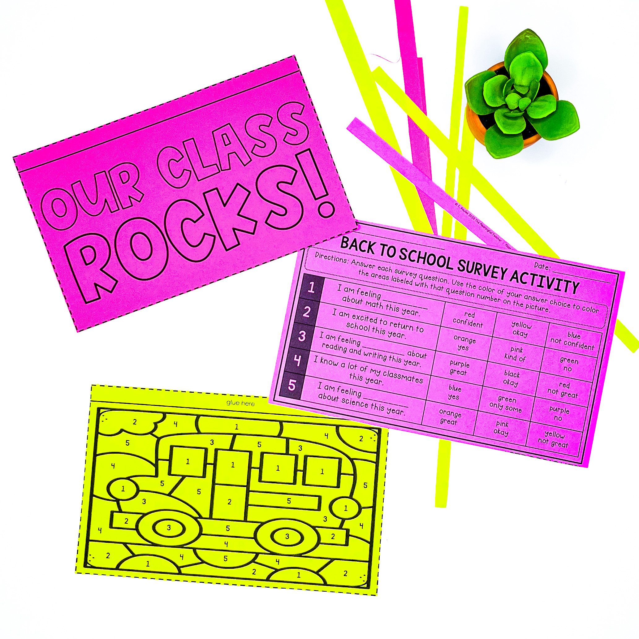 First Week of School Activity | Colorize Your Classroom | ASTROBRIGHTS